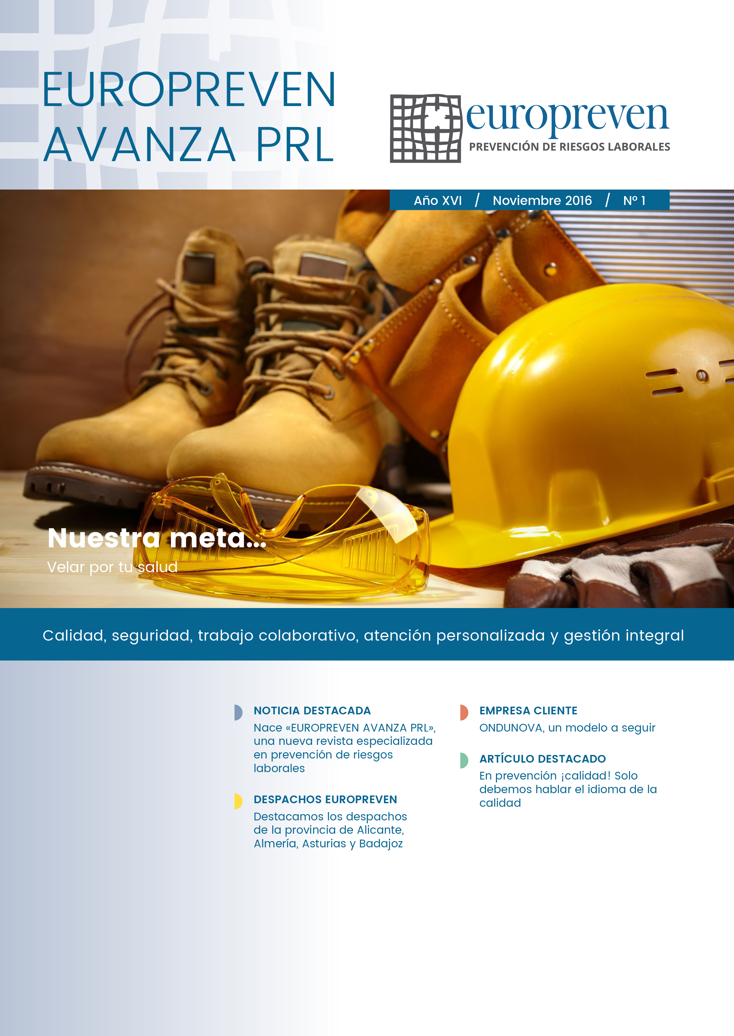 PREVENCION, SEGURIDAD Y SALUD LABORAL: Europreven. REVISTA. europreven.es